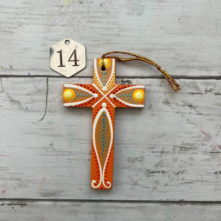 Custom Small Hand Painted Cross Ornament's by Mustofa Art – The Dot ...