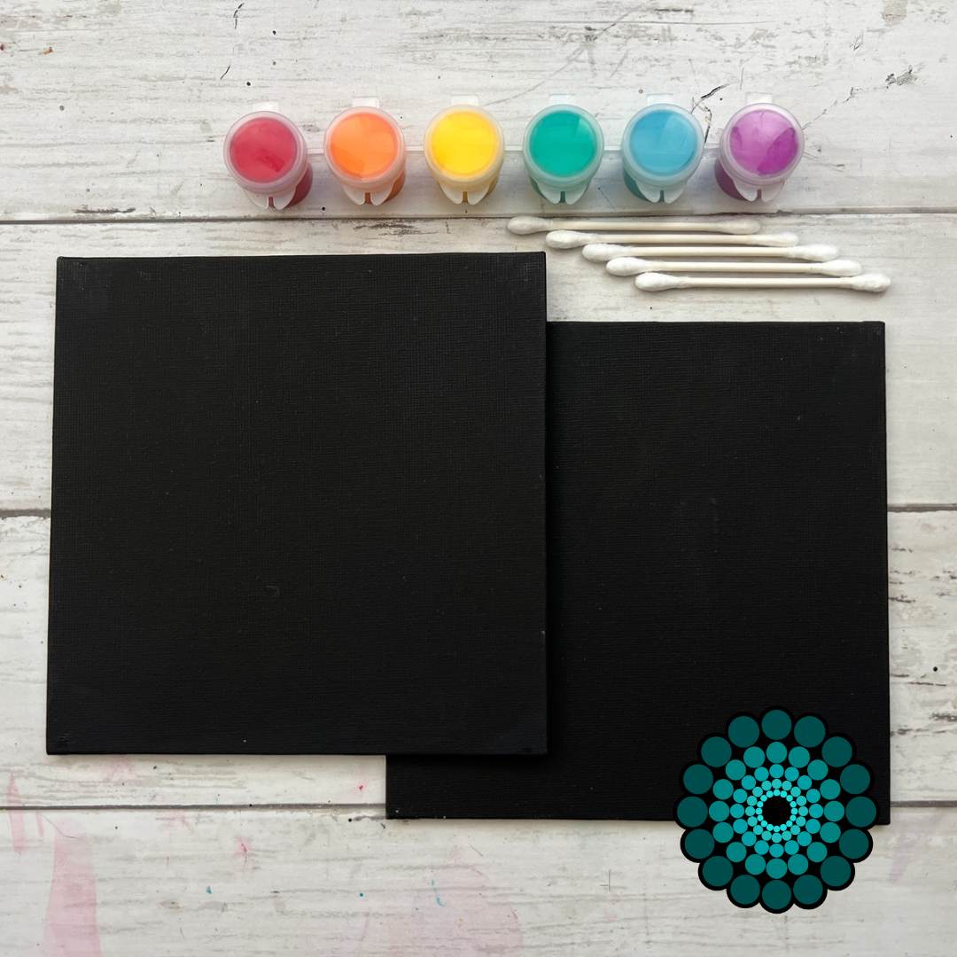 Rainbow Colors - Mini Painting Kit by The Dot Shop Gallery