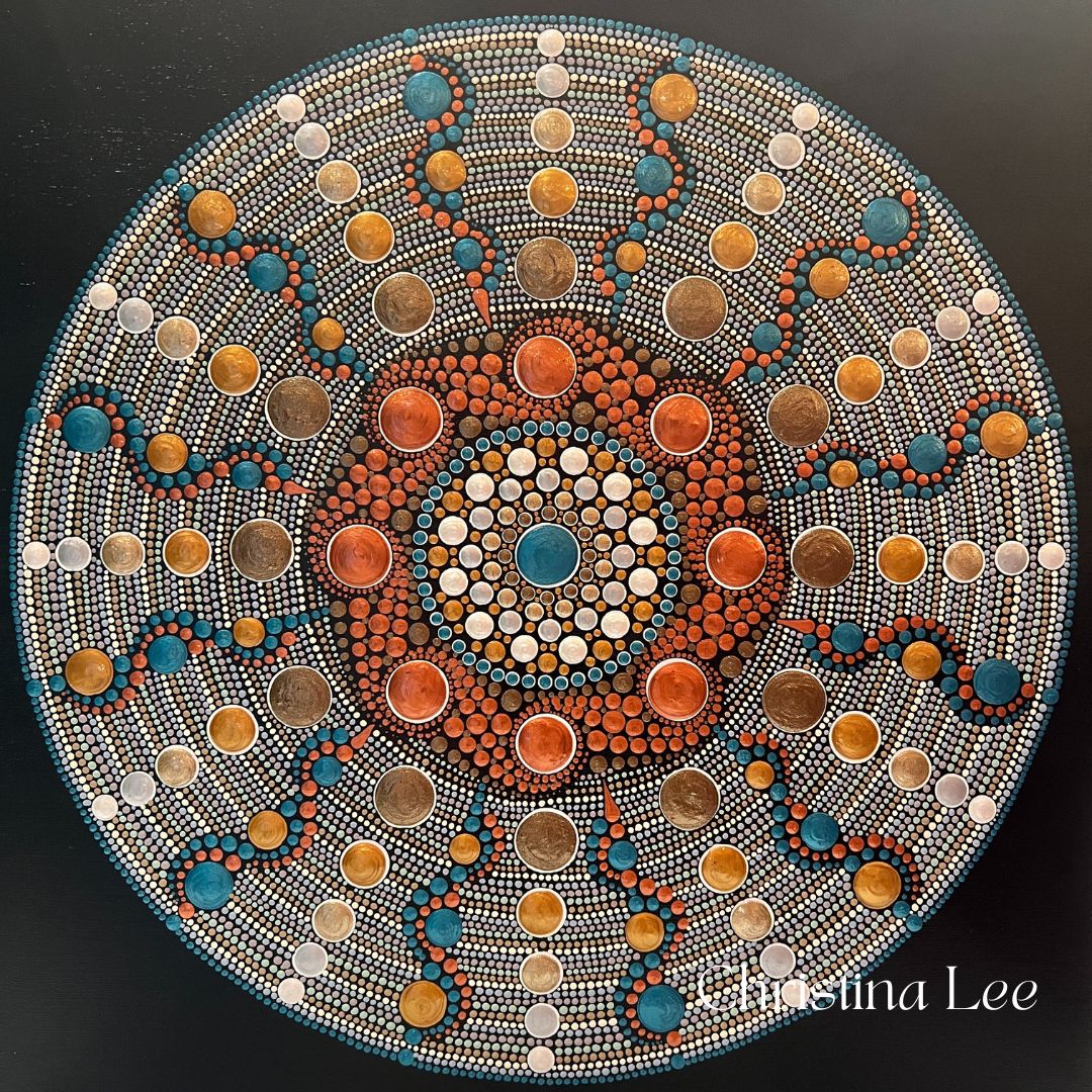 Jupiter Mandala 12" x 12" on Wood Board – The Dot Shop Gallery
