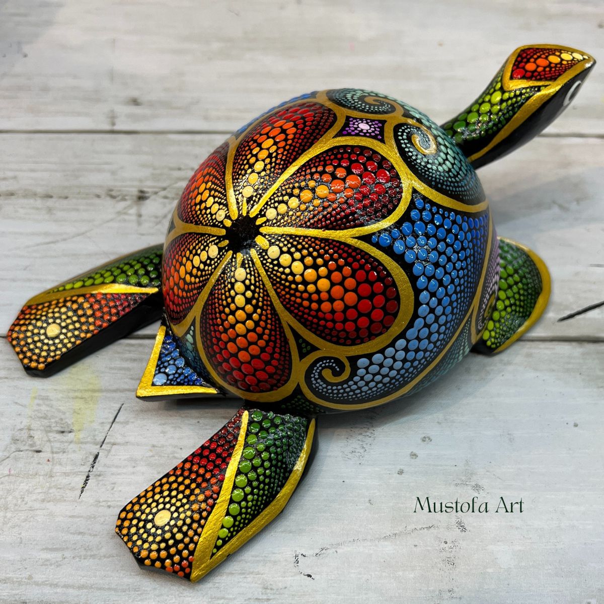 Coconut the Wobbling Turtle Mustofa Original Multiple Options Available – The Dot Shop Gallery