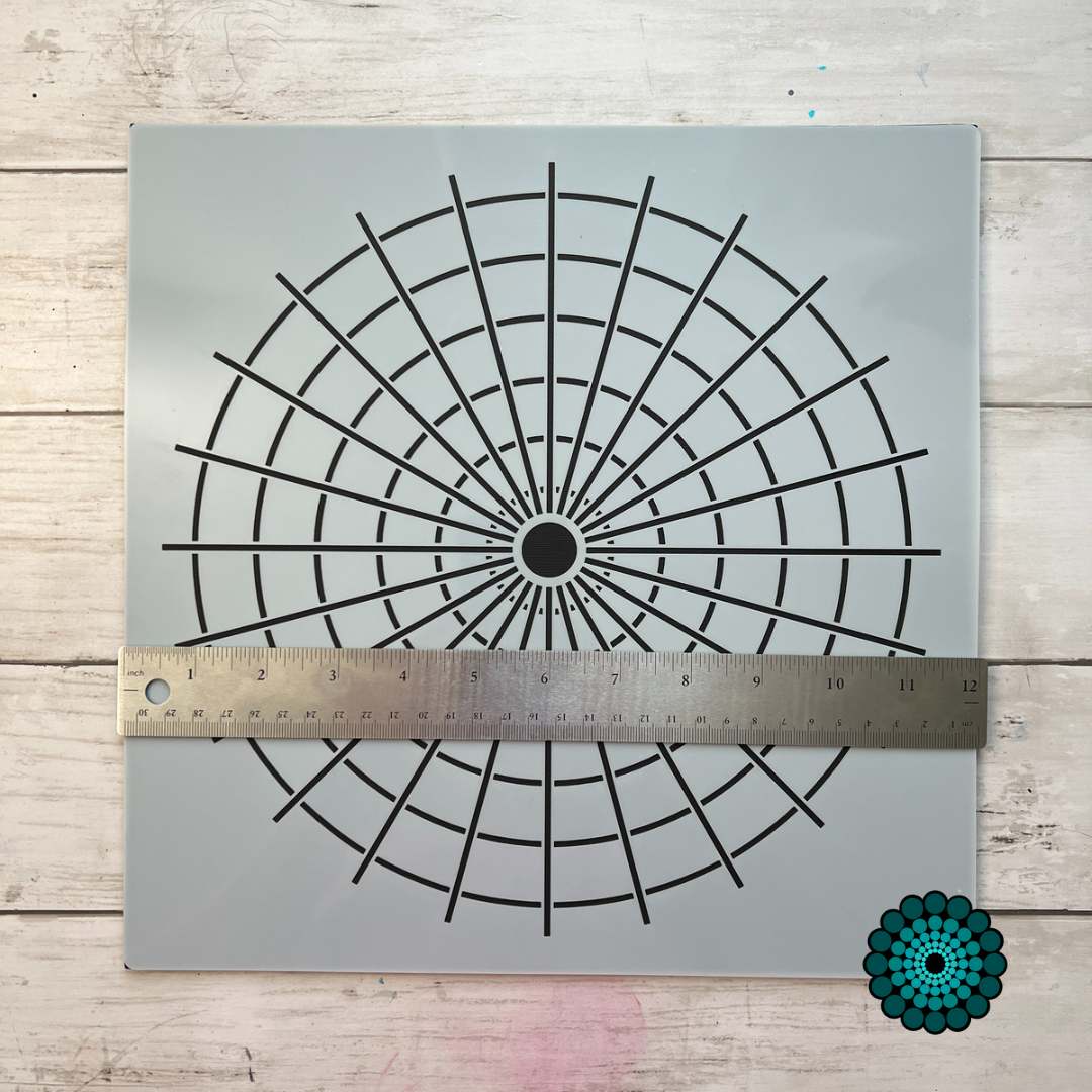 12" x 12" Stencil Template 24 Segment for Mandala Art – Black Thumb ...